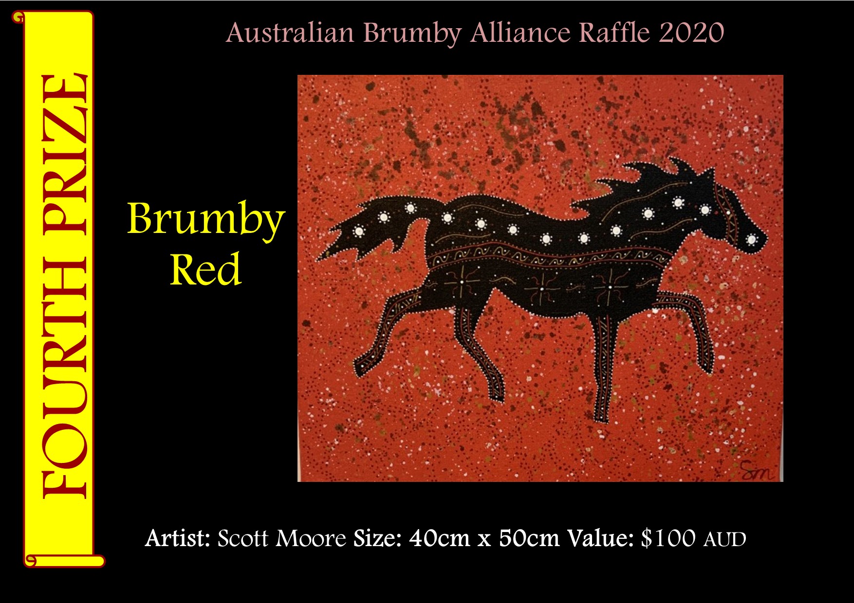 ABA Raffle – Indigenous – Pictures landscape FOUR – Australian Brumby ...