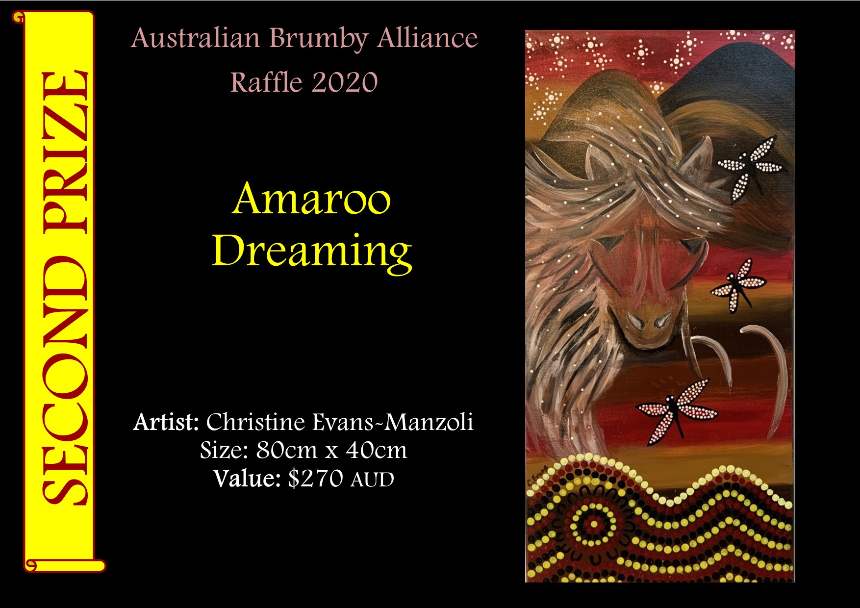 ABA Raffle – Indigenous – Pictures landscape TWO – Australian Brumby ...